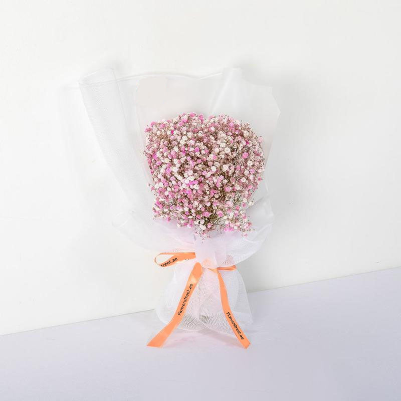 Pink Baby's Breath Bouquet | Pink Gypsophila Bouquet - Flower Street